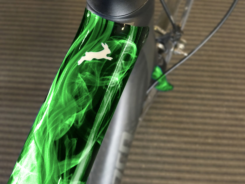 Green on Black Flame Half Wrap Kit – KYSO Wraps