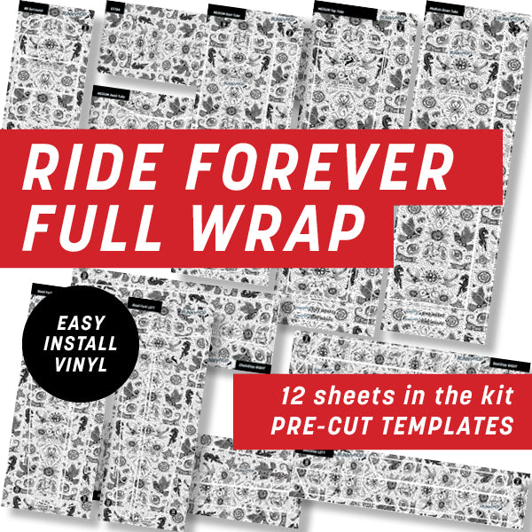 Cycology Ride forever White Full Wrap Kit – KYSO Wraps