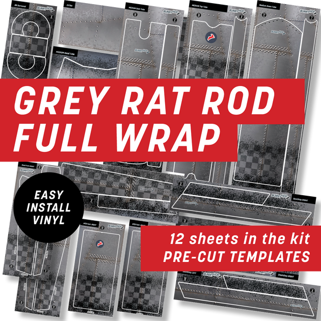Grey Rattle Can Rat Rod Full Wrap Kit – KYSO Wraps