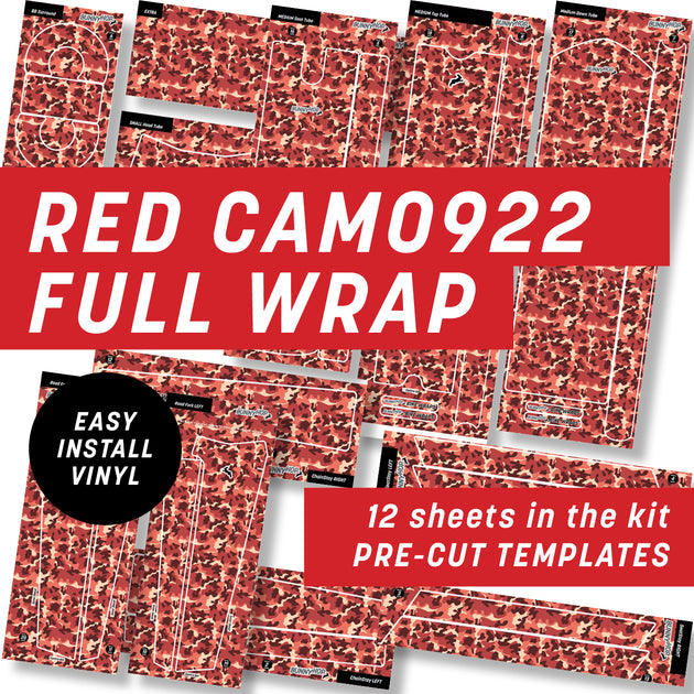 Red CAMO922 Full Wrap Kit – KYSO Wraps