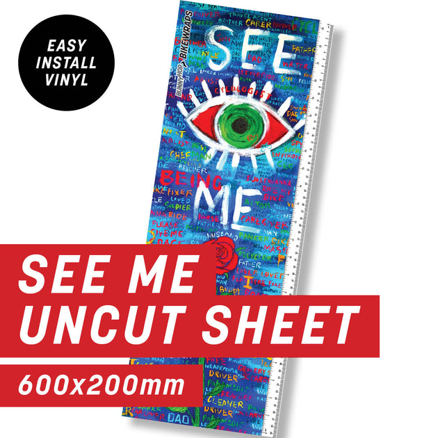 Cycology See Me Blue Uncut Sheet – KYSO Wraps