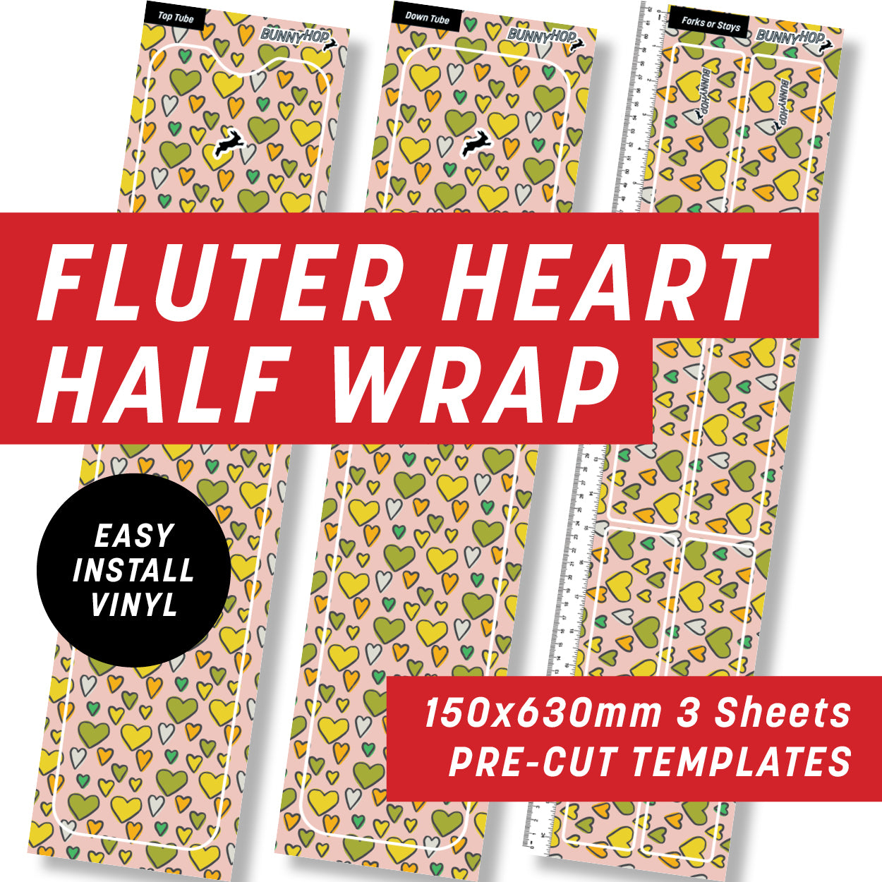 Flutter Heart Half Wrap Kit – KYSO Wraps