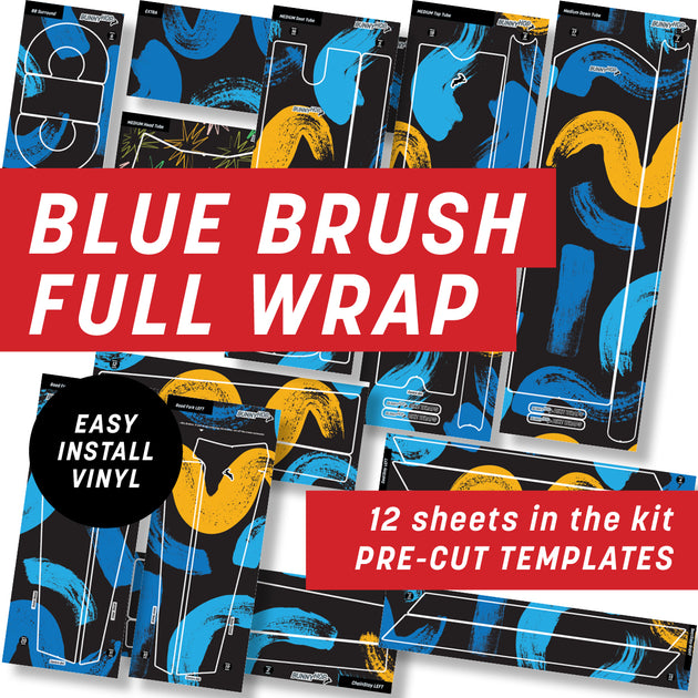 Blue Brush Full Wrap Kit – KYSO Wraps