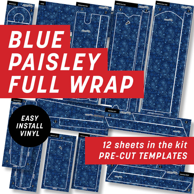 Blue Paisley Full Wrap Kit – KYSO Wraps
